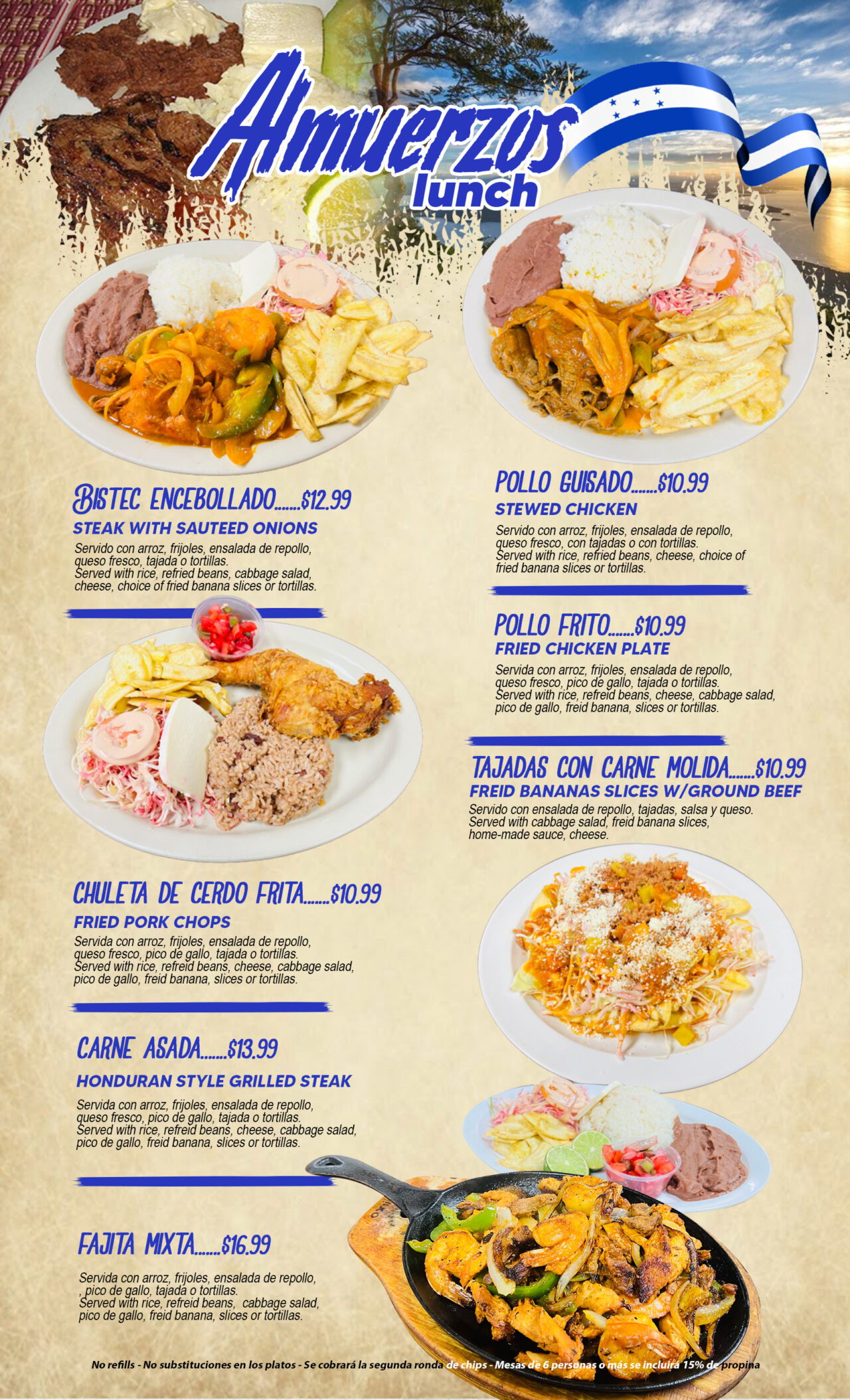 Menu - La Pasadita Restaurante